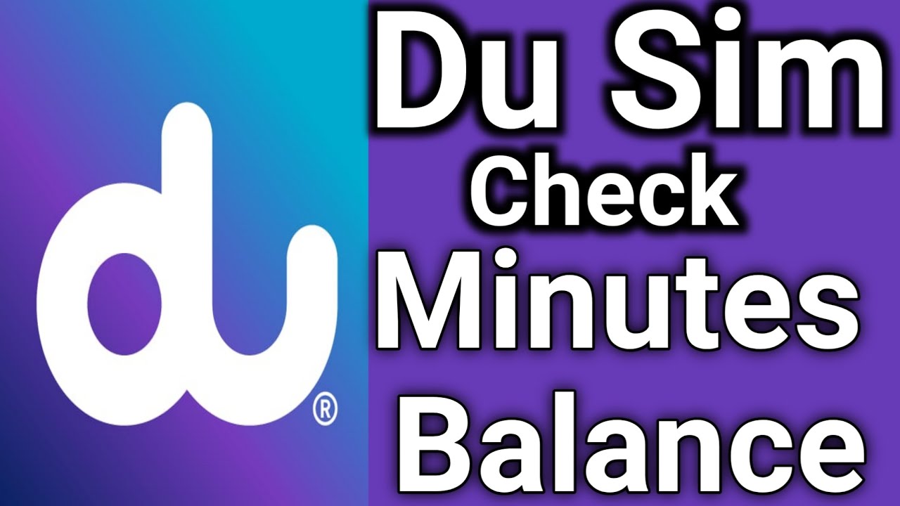 How To Check Du Sim Minutes Balance - YouTube