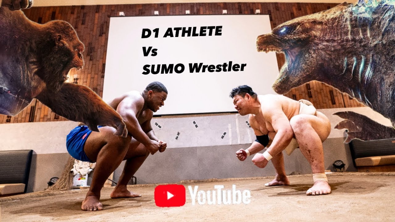D1 Athlete vs Sumo Wrestler (Who do you think won???) - YouTube
