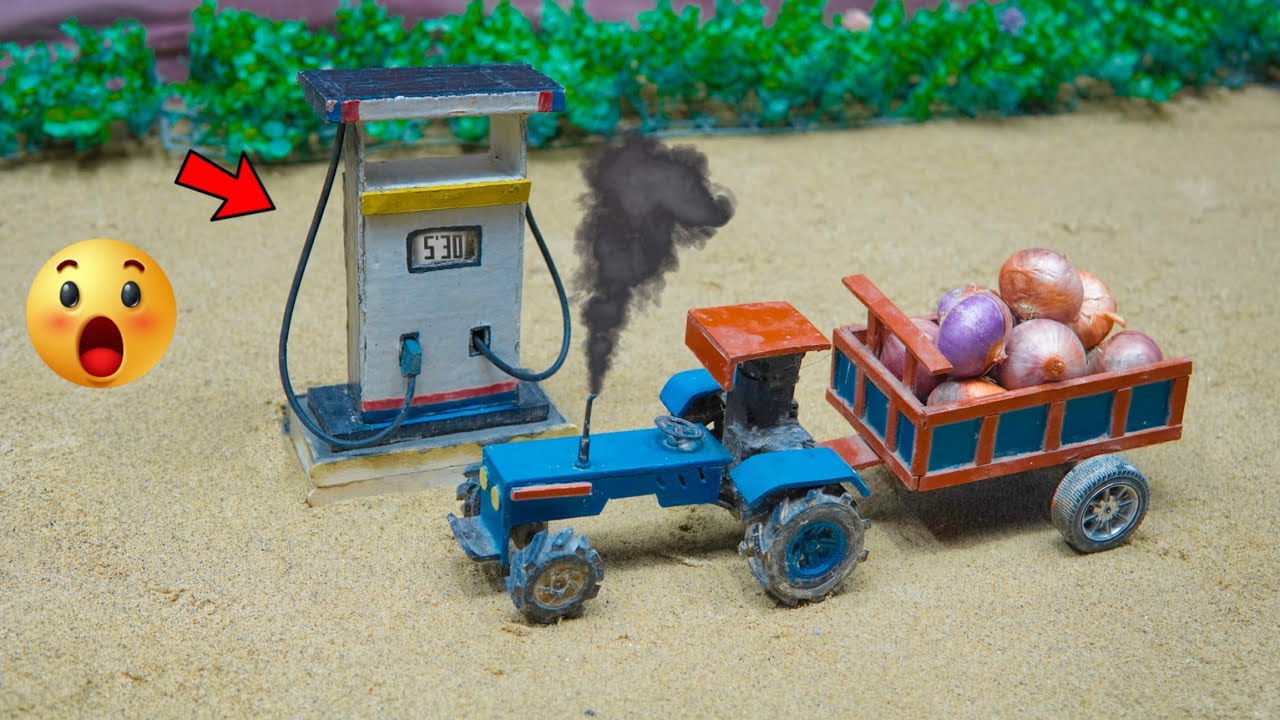 How to make petrol pump mini science project || @Mini Creative ...