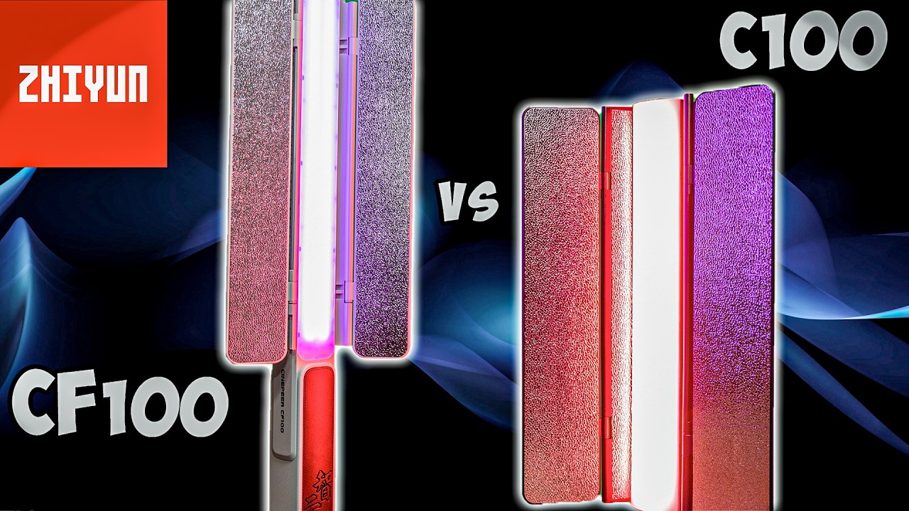 Zhiyun Cinepeer CF100 vs C100 | 100W Tube Lights Done Right! - YouTube
