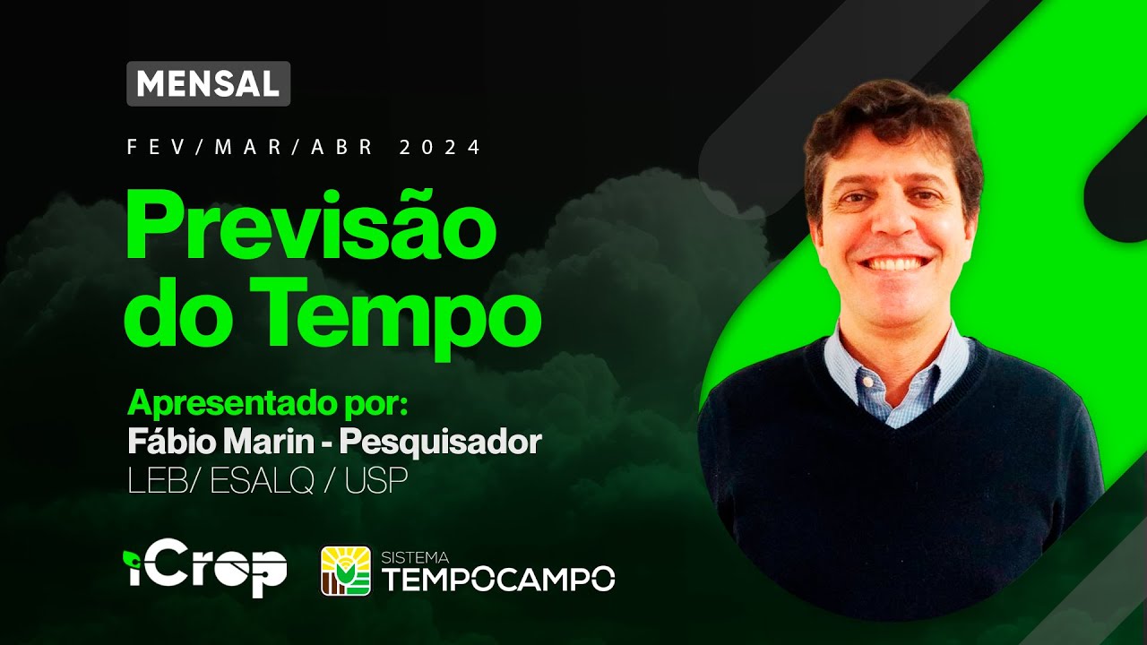 iCrop Previsão do Tempo: Fev/Mar/Abr 2024 - YouTube