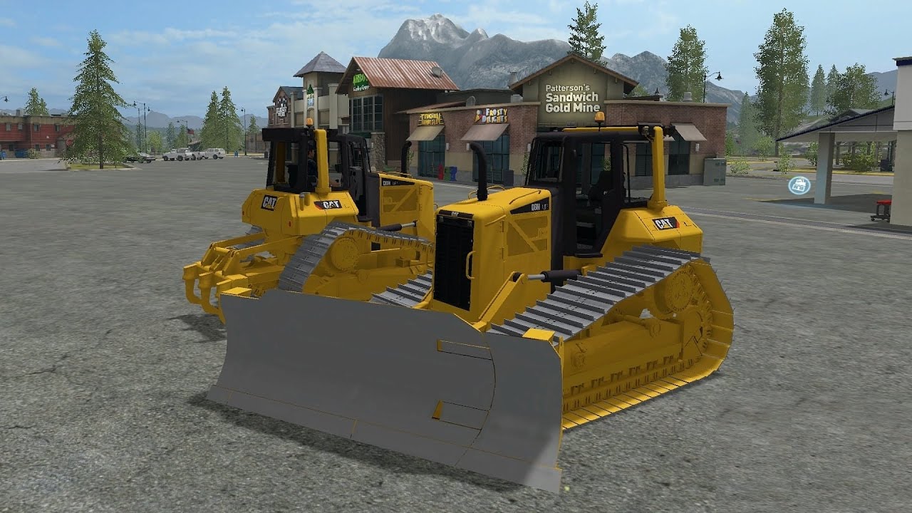 Farming Simulator 17 - Caterpillar D6N Bulldozer - YouTube