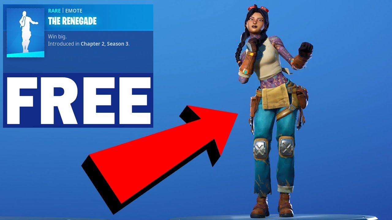 How To Get Renegade (New Renegade Emote) For FREE In Fortnite Renegade ...