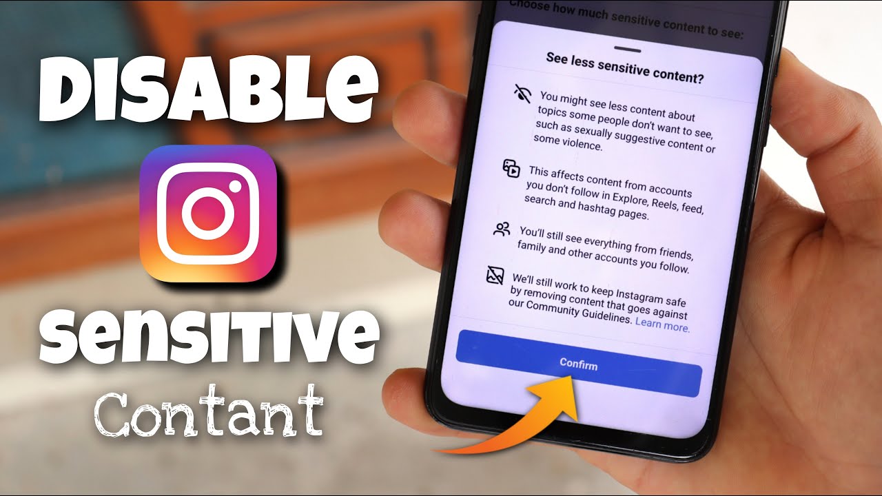 How to Stop Seeing Sensitive Content on Instagram - YouTube