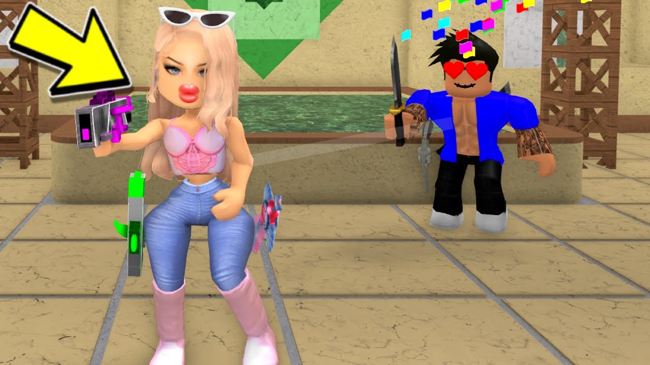 BADDIE BEATS TEAMERS in Roblox Murder Mystery 2! - YouTube