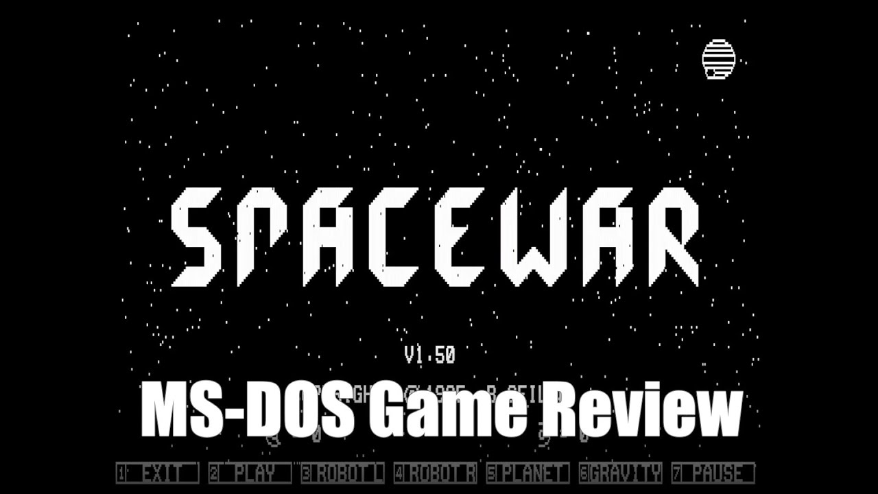 Spacewar - 1985 - MS-DOS Game Review - YouTube