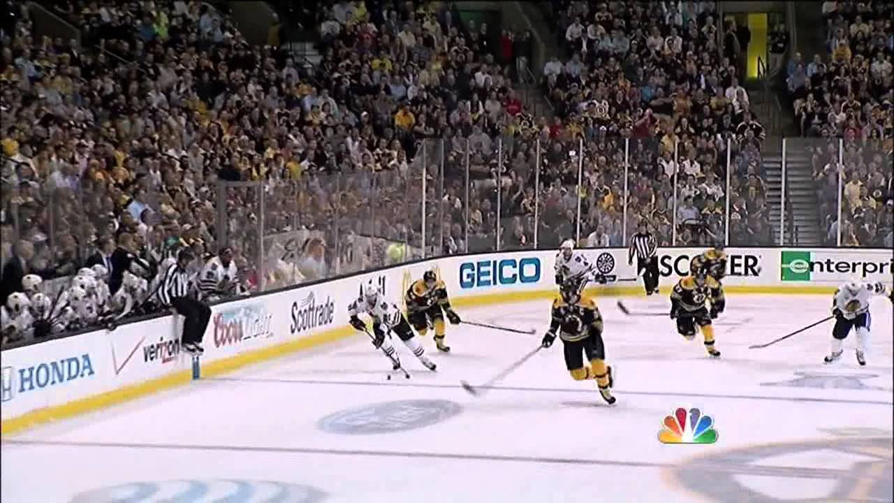 Michal Handzus SHG 1-0. 6/19/13 Chicago Blackhawks vs Boston Bruins NHL ...