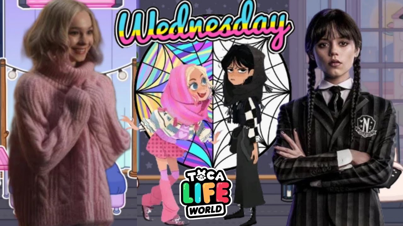 Toca Life World: Wednesday and Enid's Room in Toca Boca 🖤 - YouTube