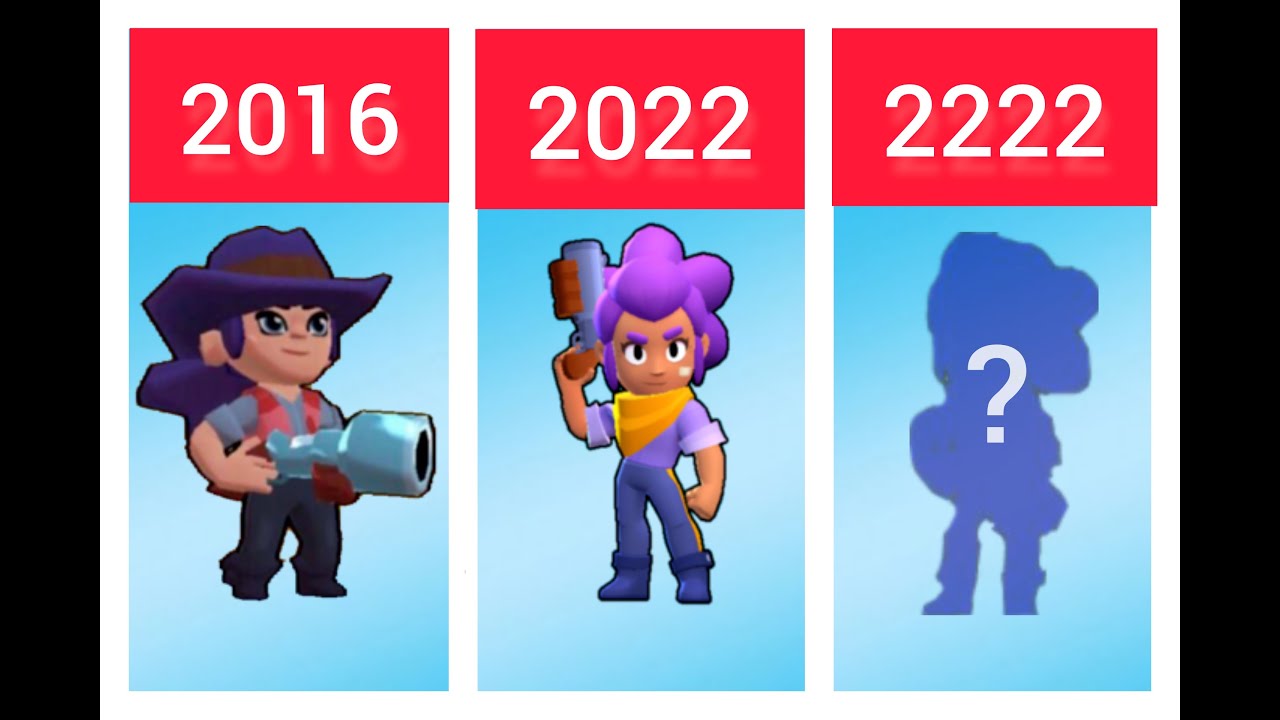 2016 vs 2022 vs 2222 Shelly Evolution | Brawl Stars - YouTube