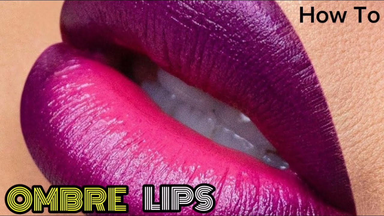 FUN EASY OMBRE LIP TUTORIAL 101. - YouTube