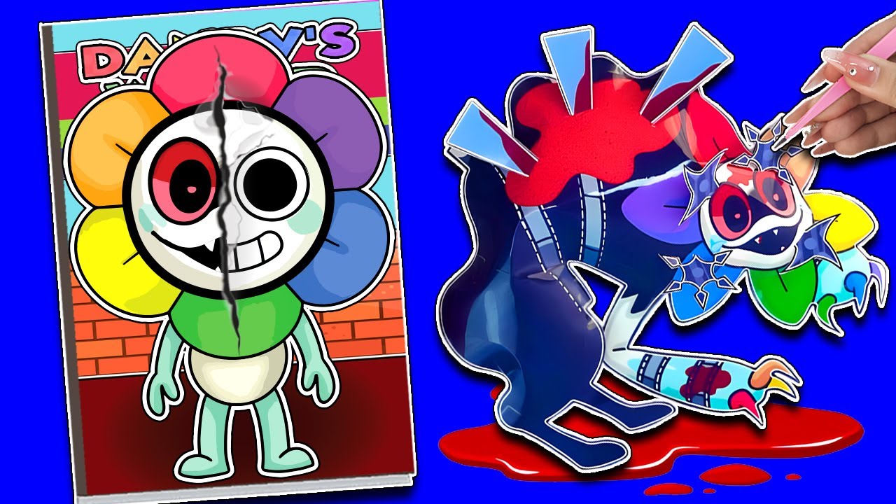 Making DANDY'S WORLD Game Book (Dandy Squishy) DIY - YouTube