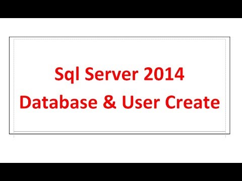 Create Database | User | Attach | SQL Server 2014 - YouTube
