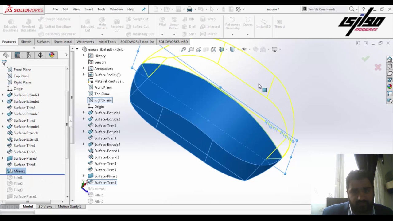 Solidworks Surfaces Mirror