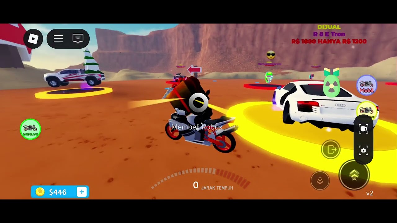 DUNIAR ROBLOX GAME BALAP MOTOR MANTAP - YouTube