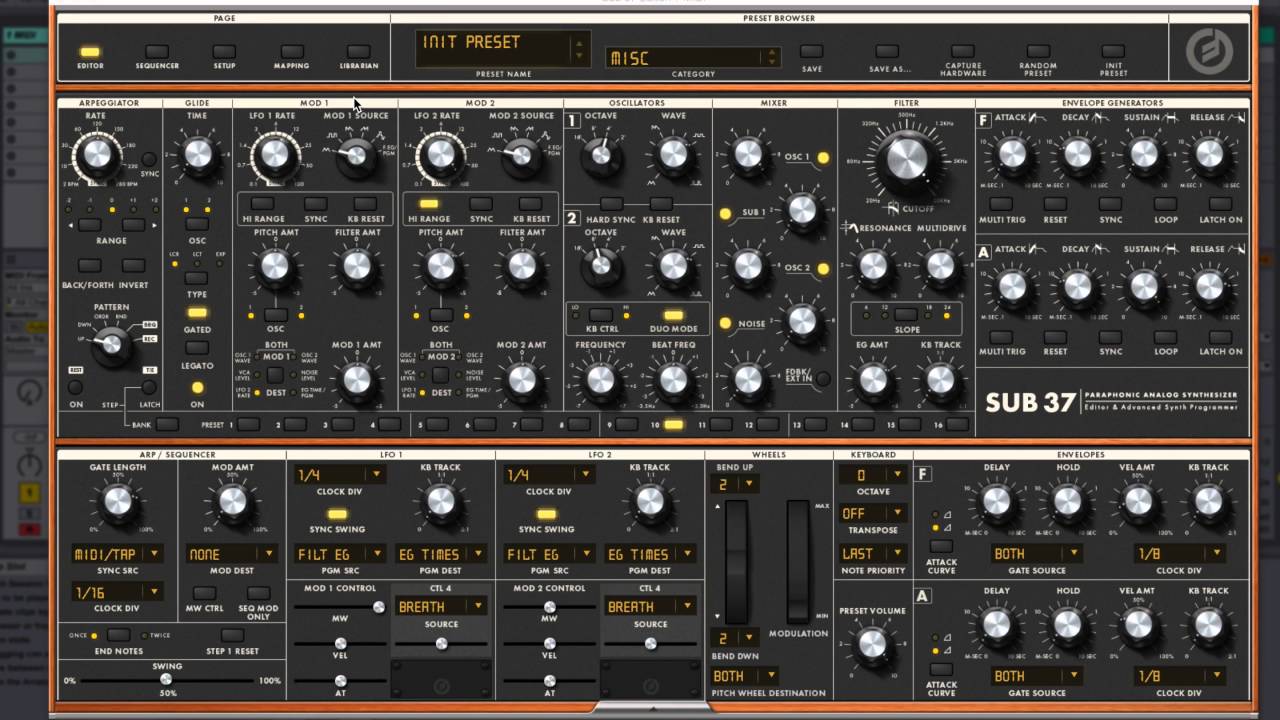 Moog Sub37 - Trance Machine - YouTube