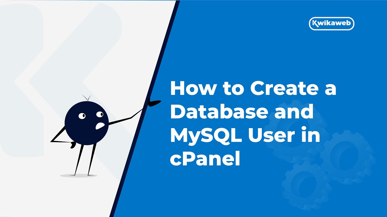 How To Create A Database And Mysql User In Cpanel Youtube 3503