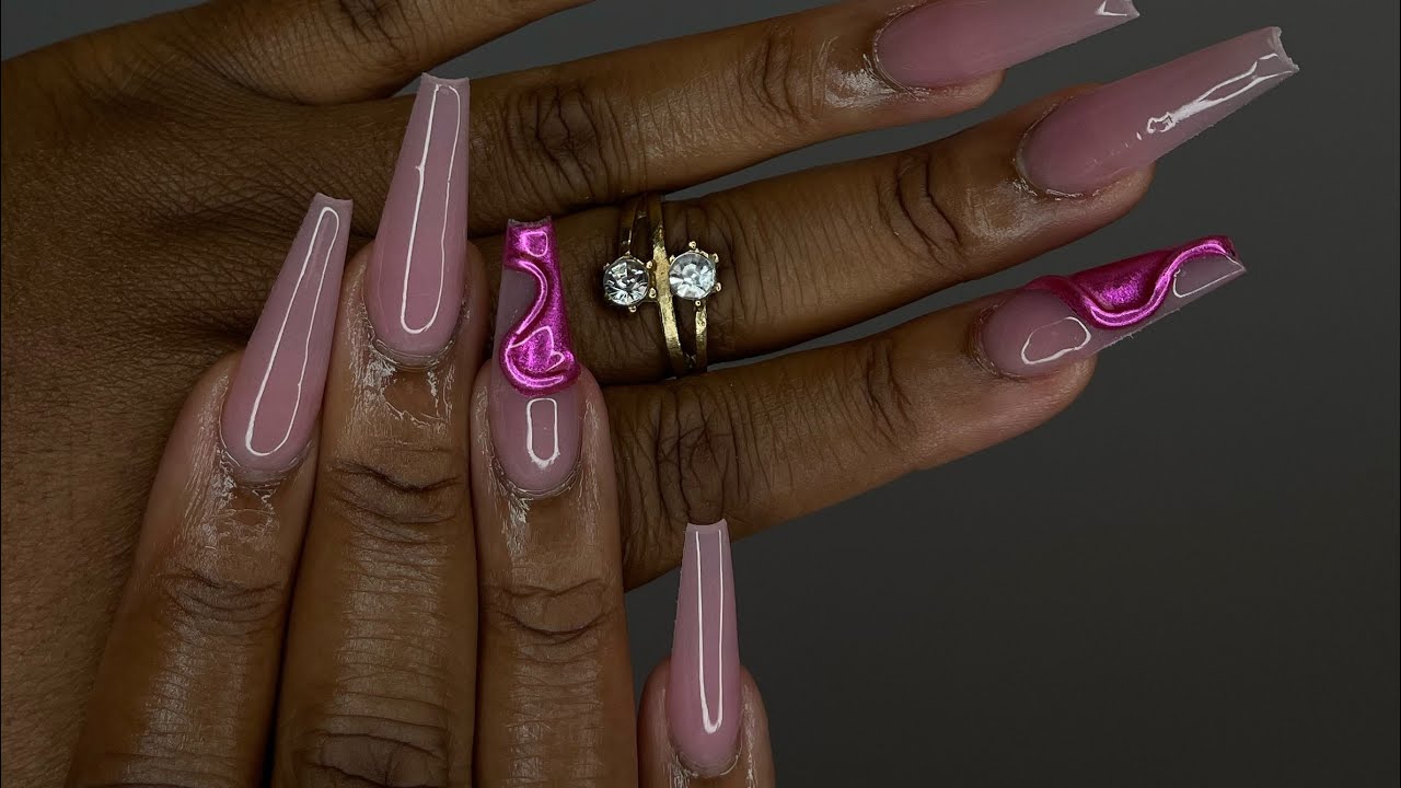 How to do a one ball method | how to apply acrylic | how to do nails ...