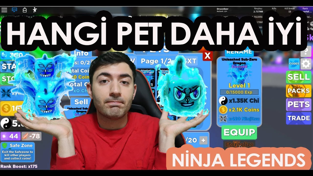 ROBLOX Ninja Legends | Hangi Pet Daha İyi | En iyi petleri ve Rankları ...