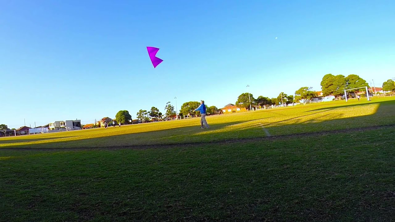Custom Home Made Revolution Ultra Light kite flying in Sydney with ...