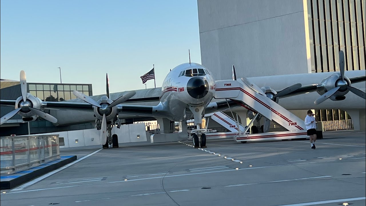 Visiting the Lockheed constellation at JFK airport. (TWA hotel.) - YouTube