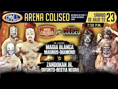 CMLL ARENA COLISEO VS ARENA COLISEO DE GUADALAJARA / 23 DE JULIO DE ...