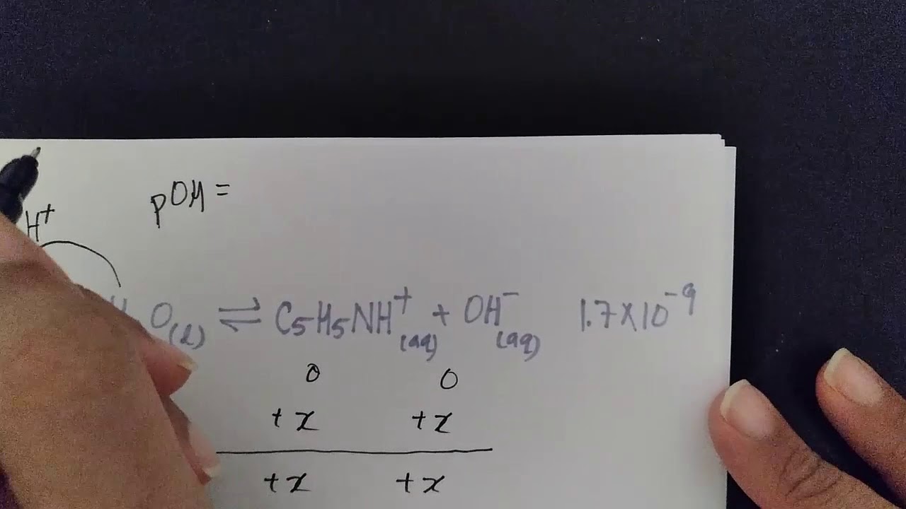 Quick video: Calculating the pH of a 0.05M solution of weak base ...