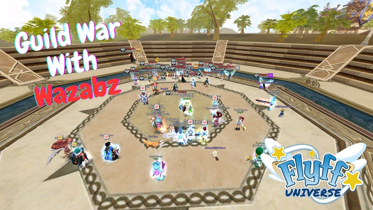 Flyff Universe | Guild war with Wazabz - YouTube