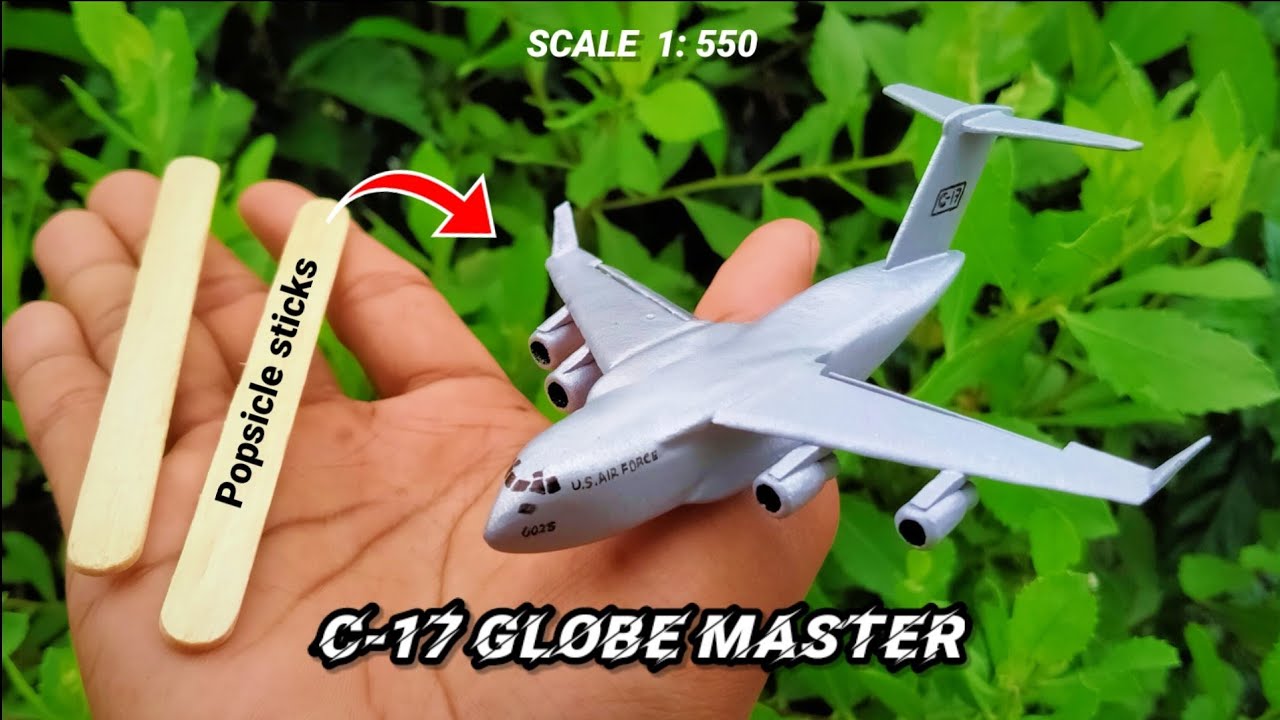 How to make a C-17 GLOBEMASTER Aircraft miniature | from ice cream ...