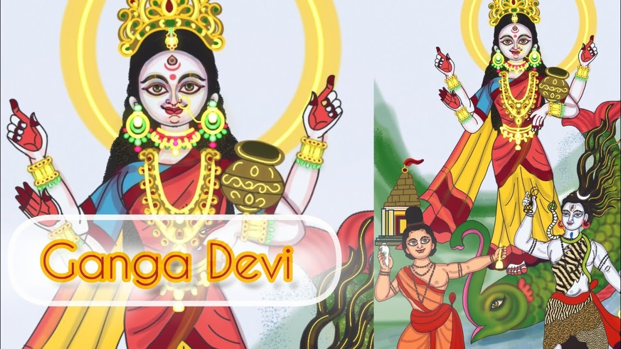 Ganga Devi digital art video on mobile... easy digital art video - YouTube