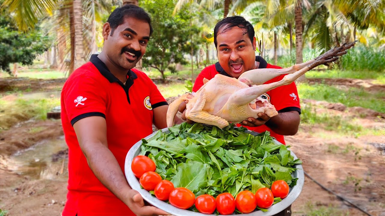 TURKEY PALAK RECIPE | Vaan Kozhi Palak Recipe | World Food Tube - YouTube
