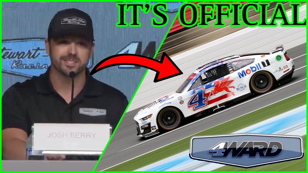 IT’S OFFICIAL: Josh Berry will replace Kevin Harvick in the Stewart ...