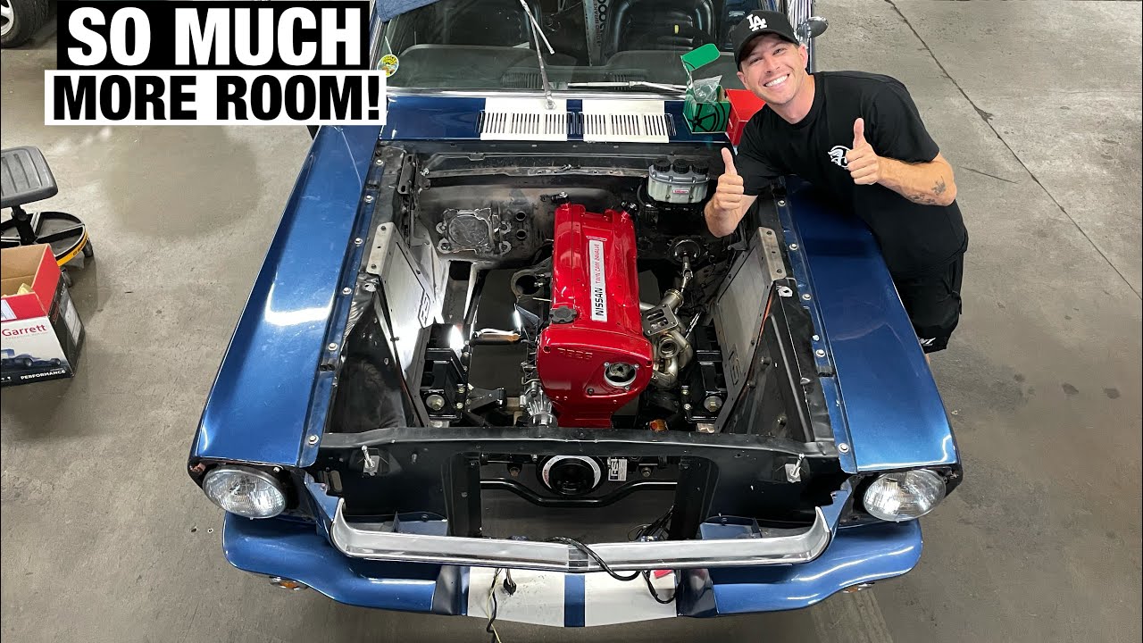Swapping a RB26 into a 1965 Mustang! Tokyo Drift Mustang! - YouTube
