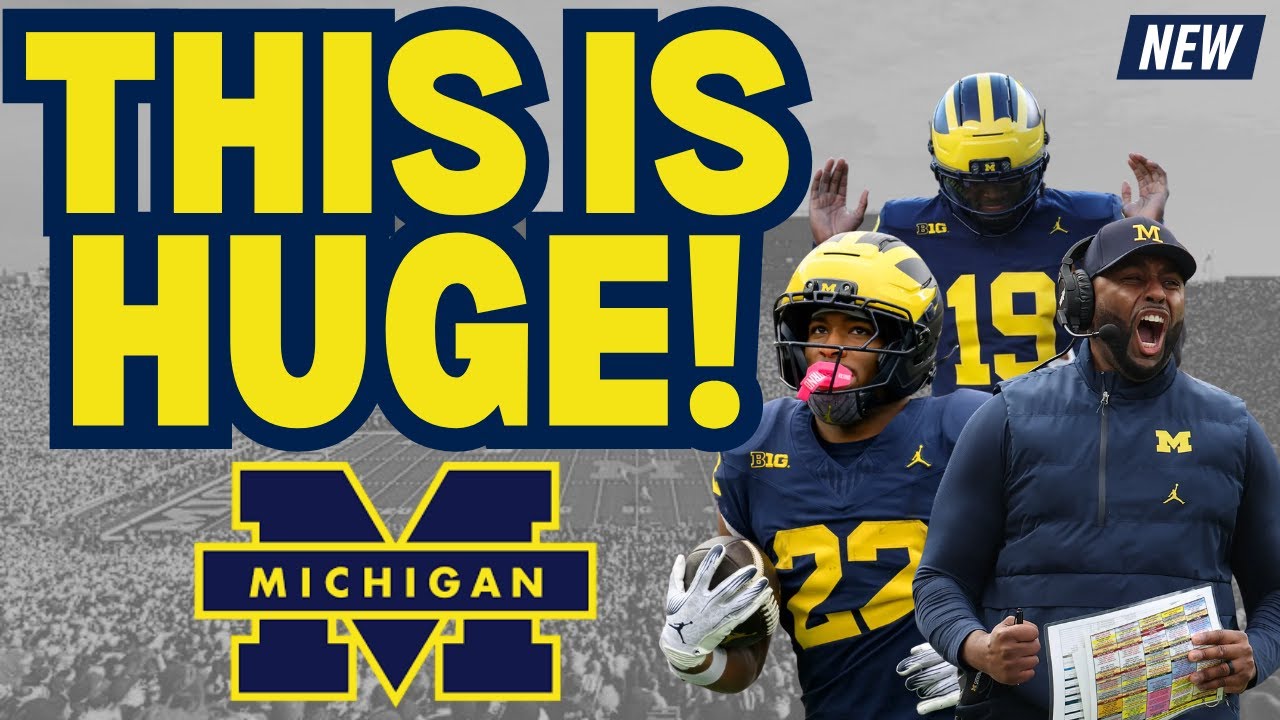 Michigan Football Just Got A FLURRY Of GREAT News! - YouTube
