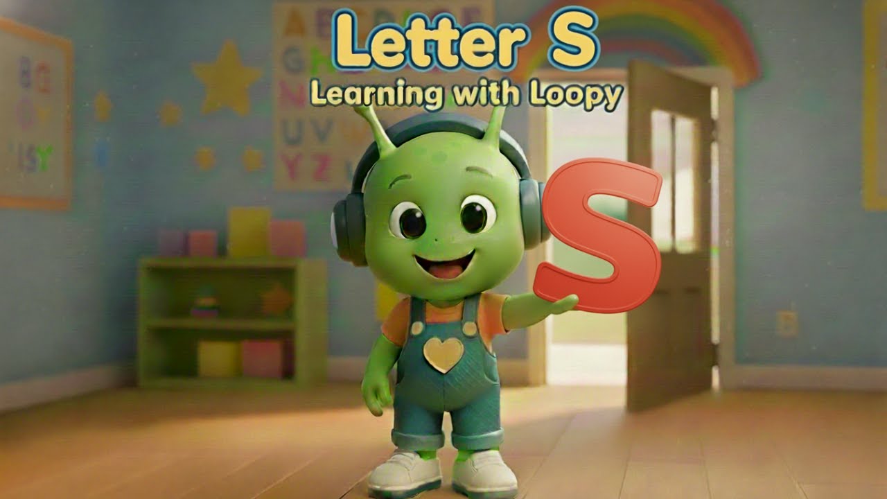 Letter S Song | Learning with Loopy | 4K | Letter and Sound Recognition ...