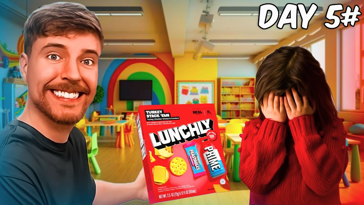 Survive 100 Days Of Eating Lunchly By MrBeast And Win 500,000$ - YouTube