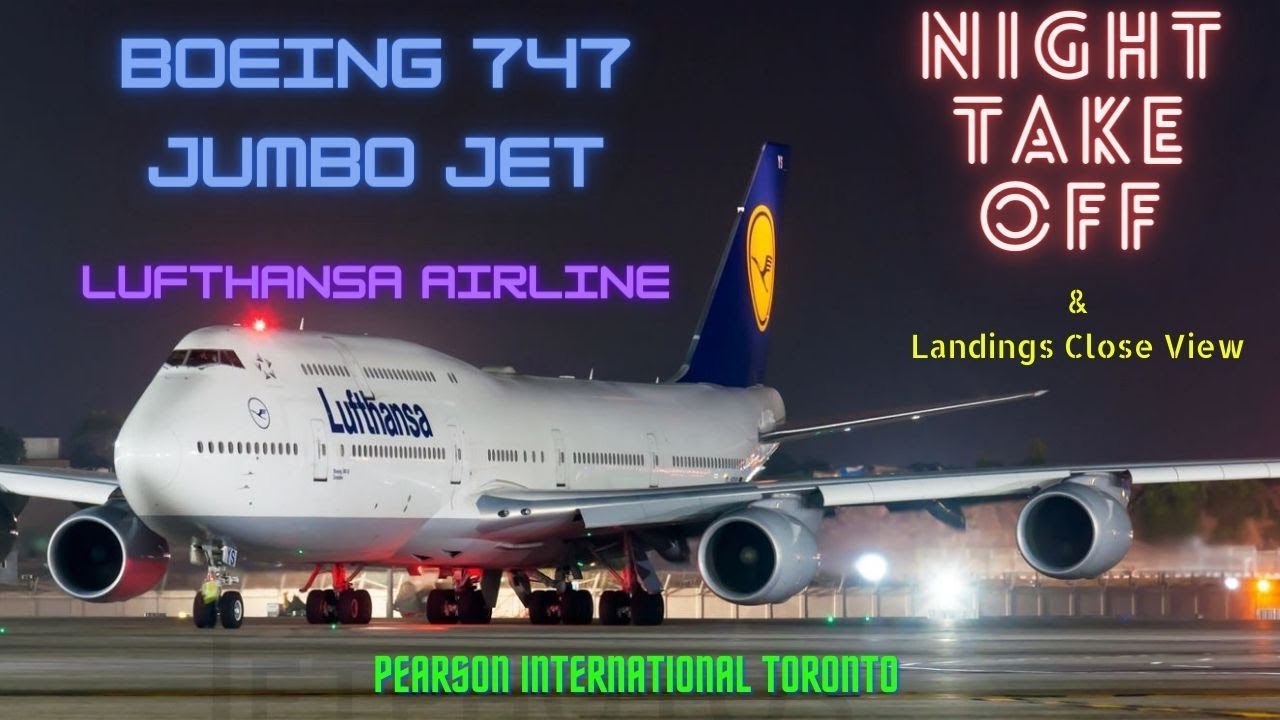 Boeing 747 Jumbo Jet Take Off | Landings| Plane Spotting - YouTube