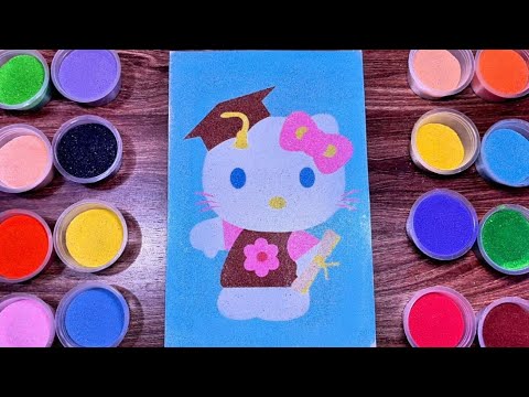 Satisfying Sand Art | Flower Vase Coloring 🌈✨ Relaxing ASMR Process | Sand Art World