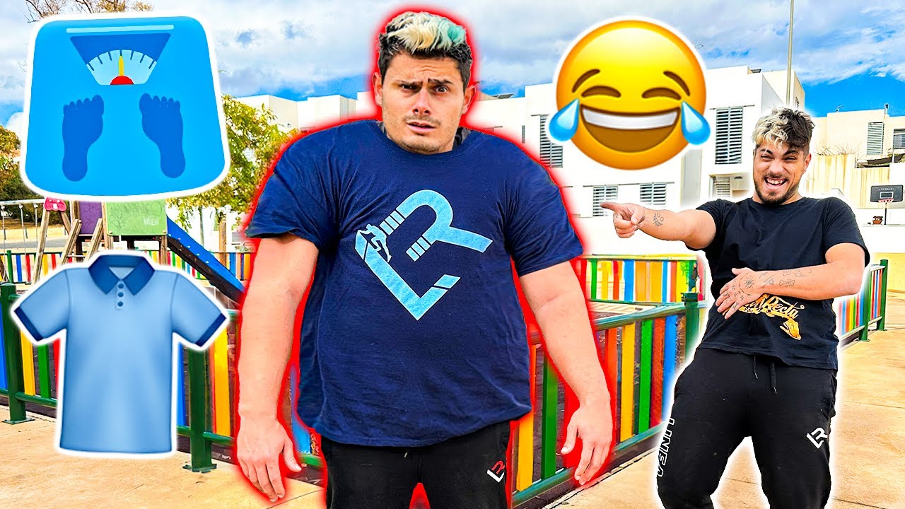 ÁLEX SEGURA con SOBREPESO haciendo PARKOUR...🥺 *32 camisetas LR* - YouTube
