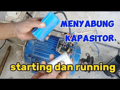 cara menyambungkan kapasitor starting dan running pada dinamo pemggerak 1 phase