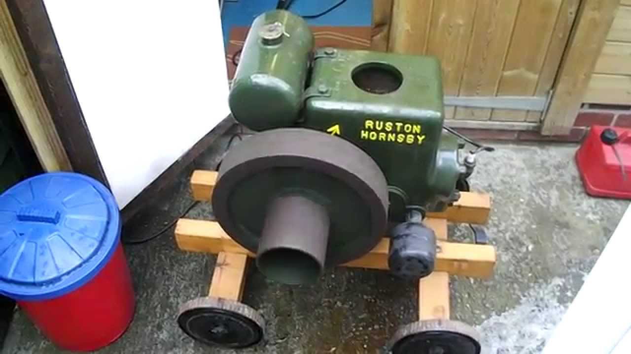 Starting my Ruston Hornsby PB 1.5-2 HP - YouTube