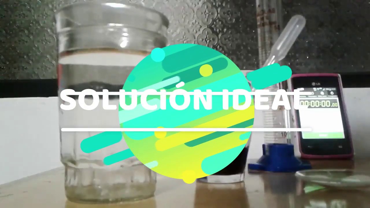 EXPERIMENTO 3 SOLUCION CON AGUA Y AZUCAR + COLORANTE - YouTube