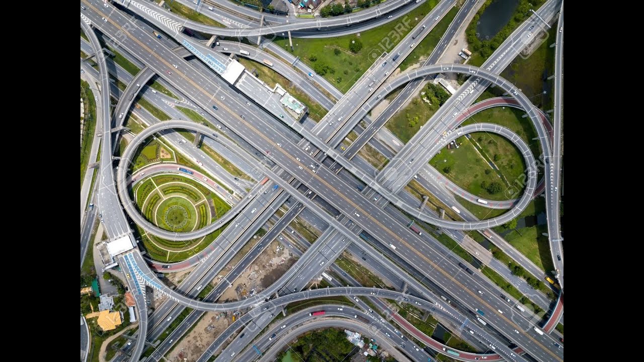 Flying Over Bangkok Motorway 4K Full HD - YouTube