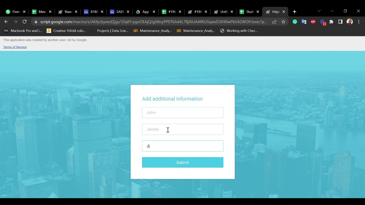 Students Information Google Web App - YouTube