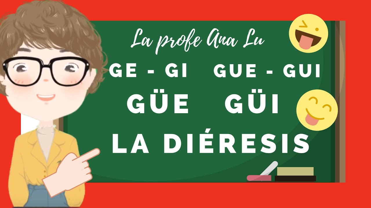 GUE, gui, GE, gi y la🎈🎈 DIÉRESIS.🎈🎈PARA NIÑOS🎈🎈Fácil😂😂 - YouTube