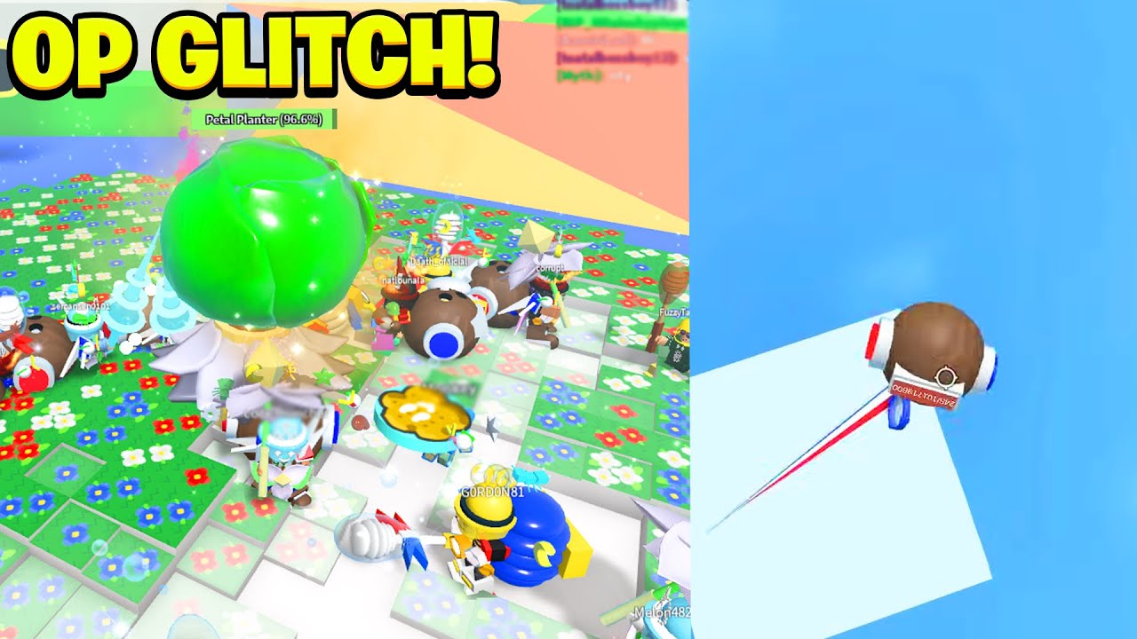 NEW OP GLITCH! Planters IN Hive Hub & Retro Challenge! (Bee Swarm ...