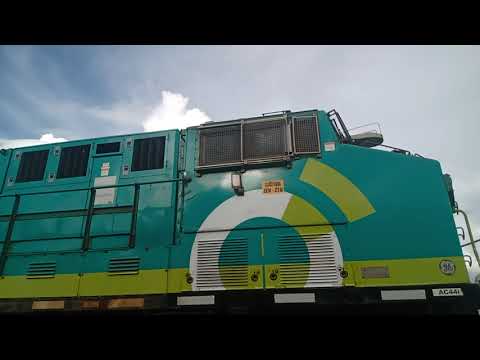 trem da rumo carregado com ac44i da brado N°9922 e Ac44i da rumo fase 2 ...