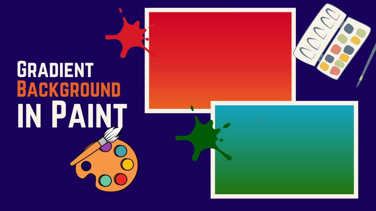 Gradient Background in MS Paint - YouTube