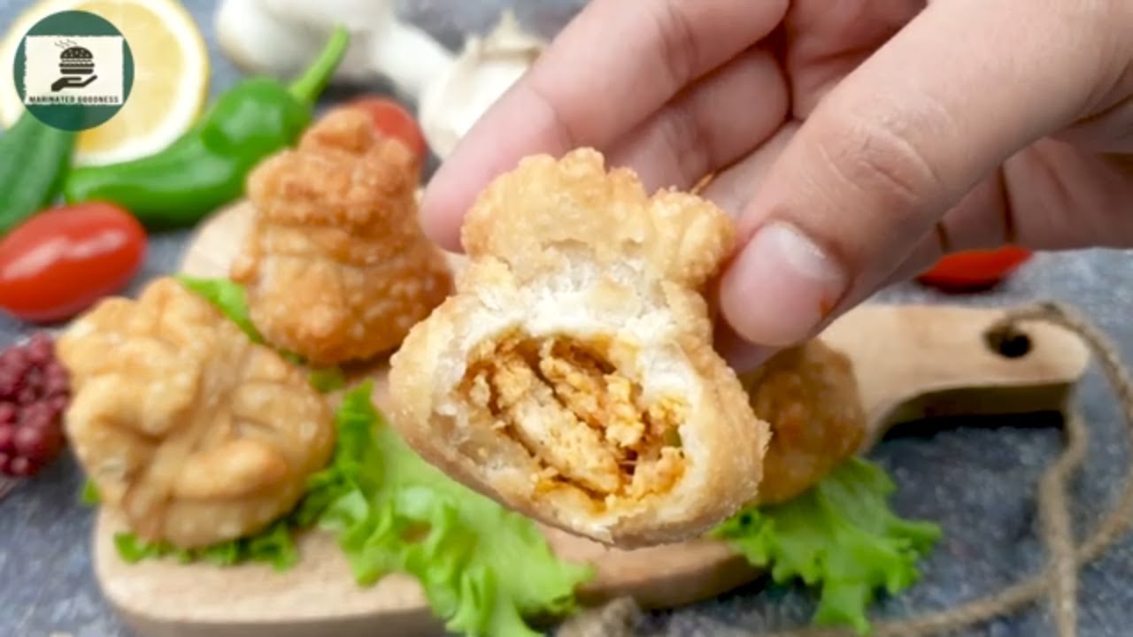 Chicken Potli Samosa Recipe by Marinated Goodness - YouTube