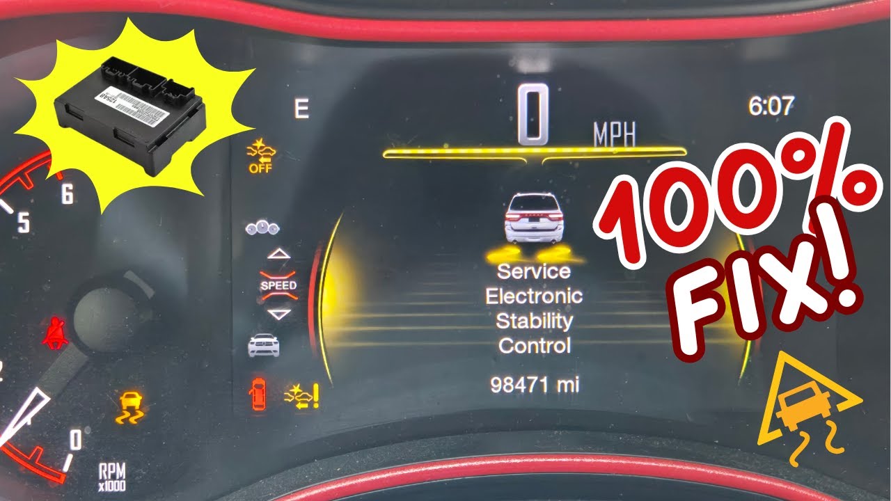 Fix Service Electronic Stability Control For Dodge Durango | Dodge ...
