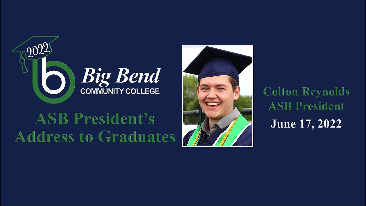 ASB President Colton Reynolds Commencement Speech - YouTube